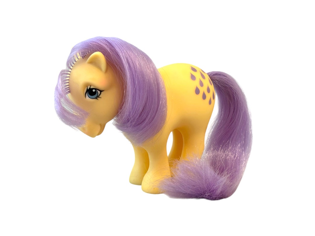 Vintage Lemon Drop My Little Pony, Yellow With Purple Drops, Original ...
