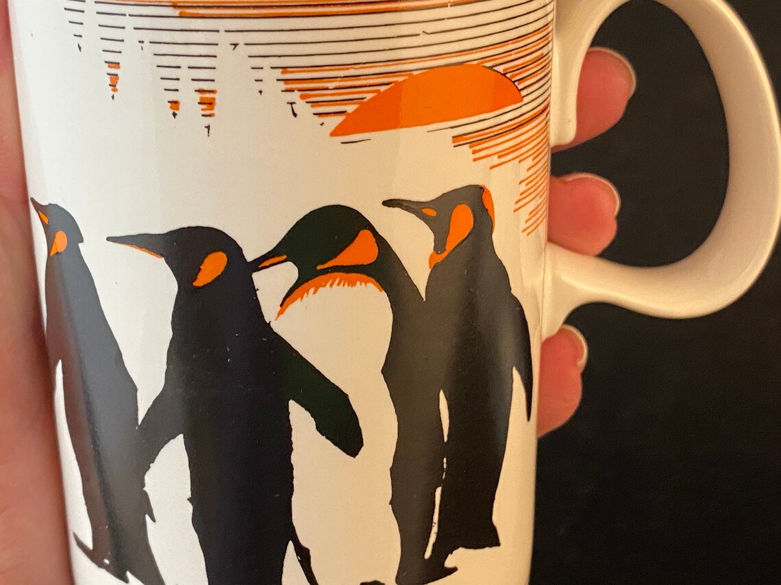 Vintage Penguin Mugs, Dunoon Ceramics, Penguins, World Wild Life, Carra ...