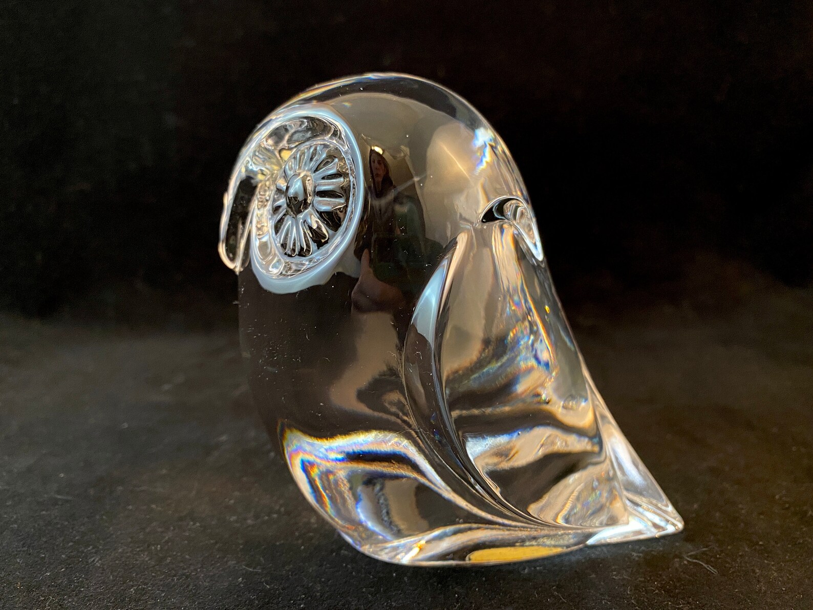 Vintage Owl Paperweight, Hadeland Norway Crystal, Severin Brorby Art ...