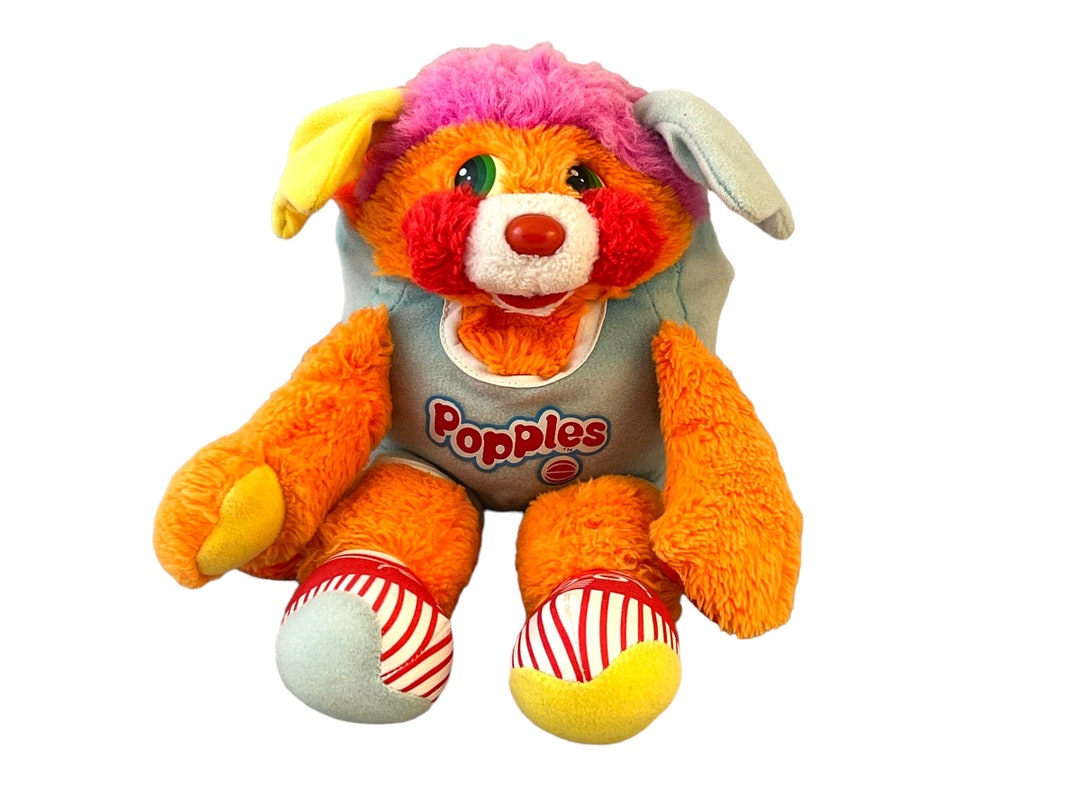 Vintage Popples DUNKER Basketball Plush Toy, Orange 1980's Stuffed ...