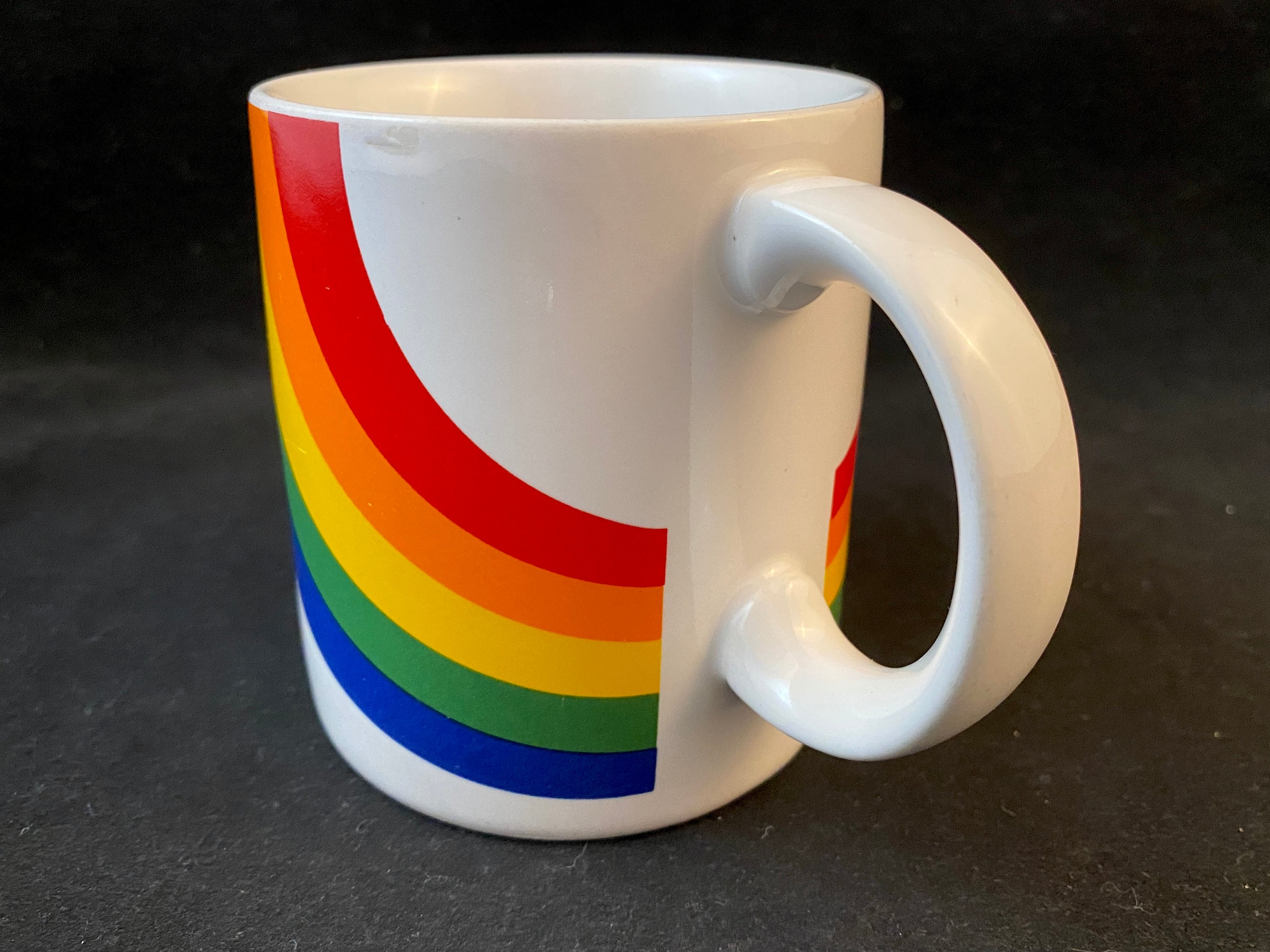 Vintage Rainbow Coffee Mug Ceramic Handled Cup FTD Florist - Etsy