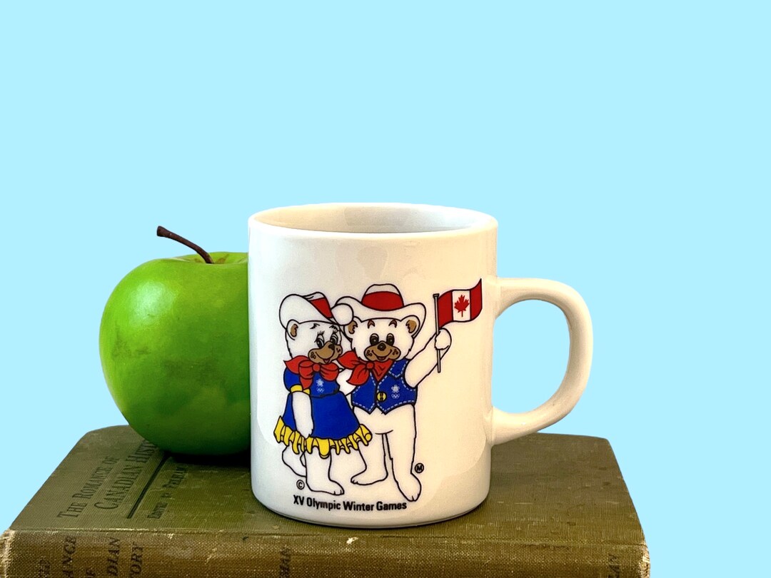 Vintage Calgary Olympics Coffee Mug, Heidi and Howdy Bear Mascots, 1988 ...