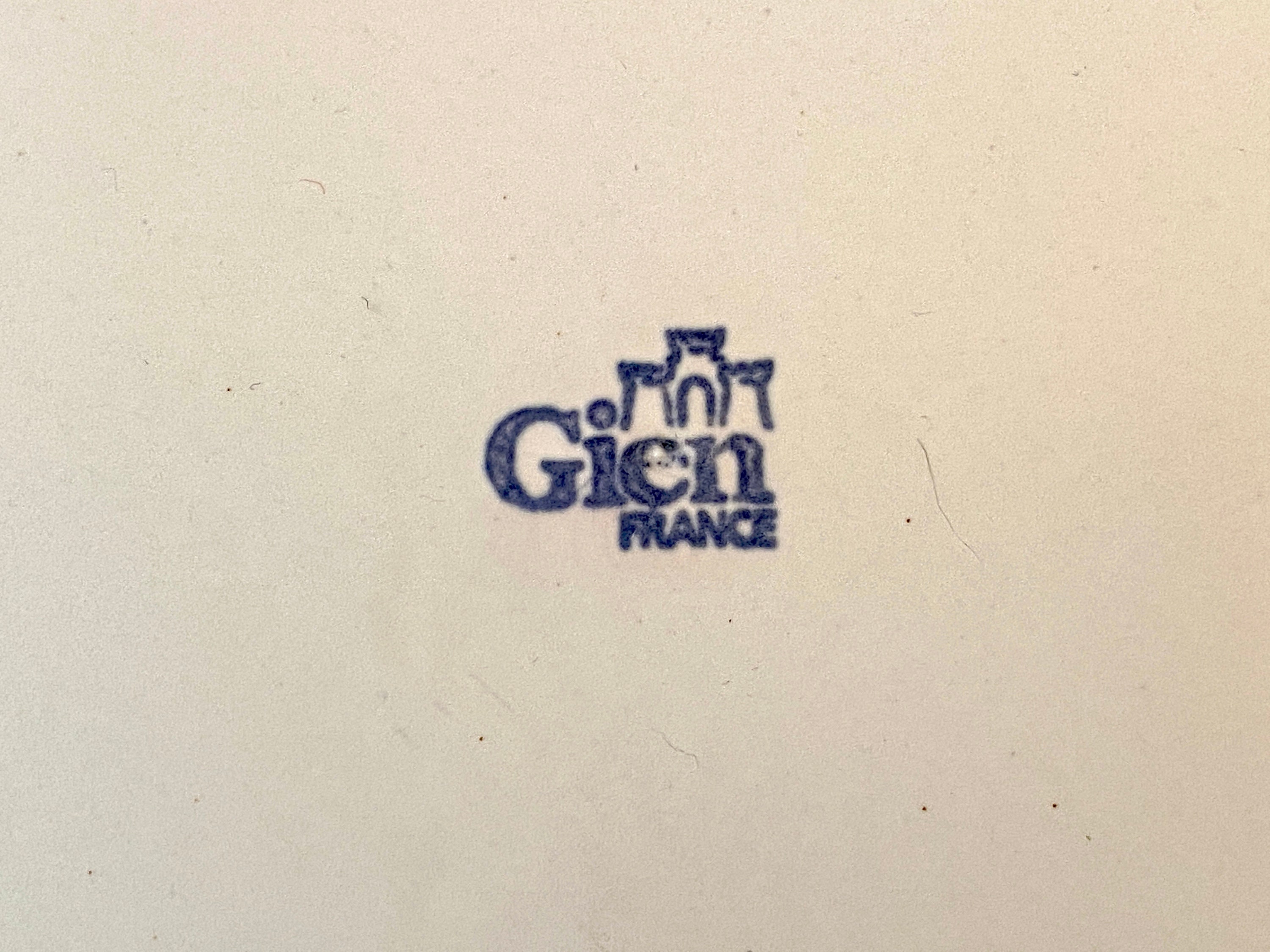 Vintage Gien Neptune Plate Fish Border Faience Earthenware | Etsy