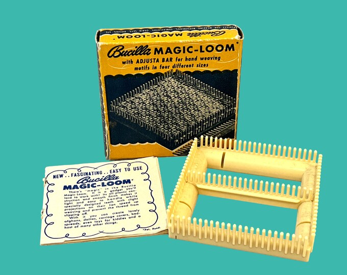 Vintage Bucilla Magic Loom, Adjustable Square Hand Weaving Craft Set - Etsy