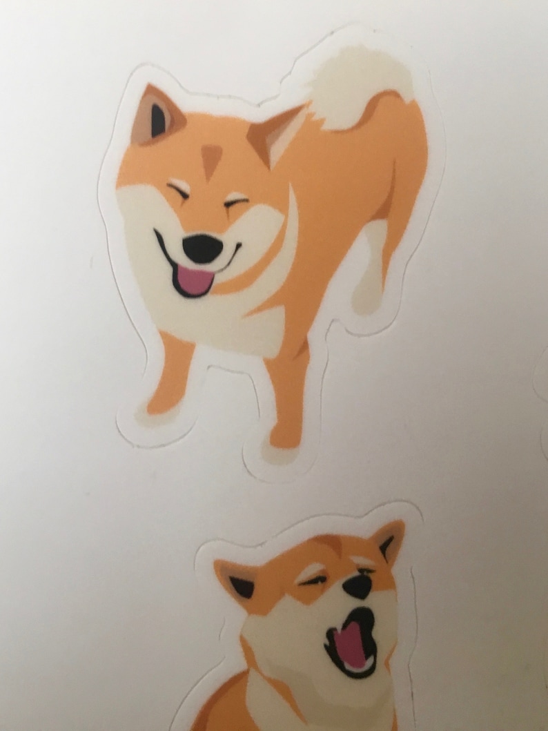 Shiba Inu Sticker Sheet - Etsy