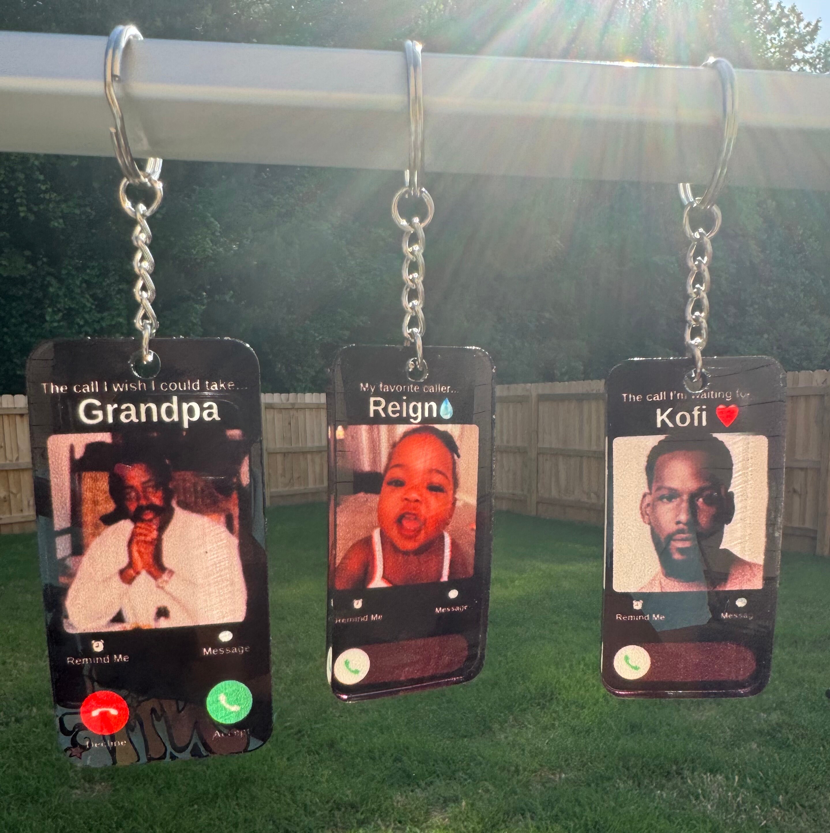 Memorial Keychain, the Call I Wish I Could Make, My Favorite Caller ...