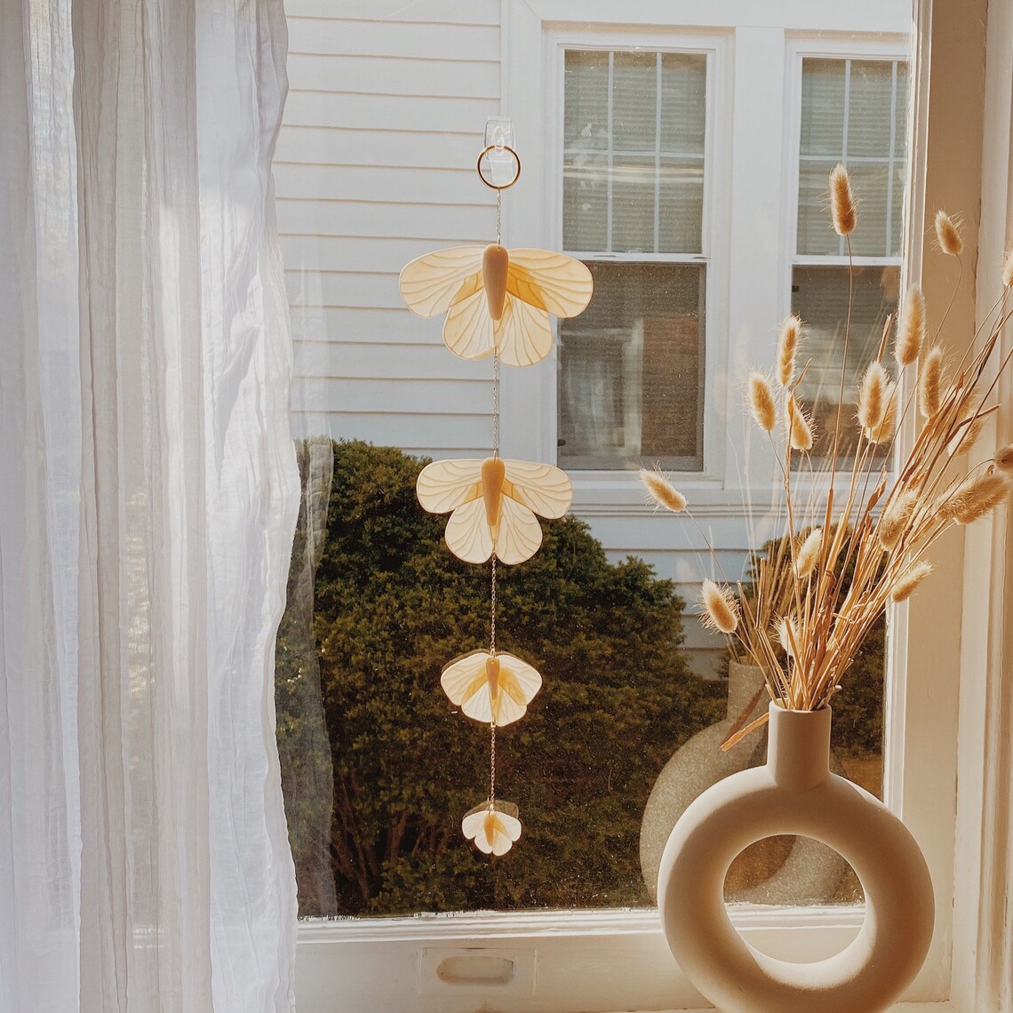 Moth Wall Hanging Polymer Clay Wall Hanging Boho Wall Art - Etsy