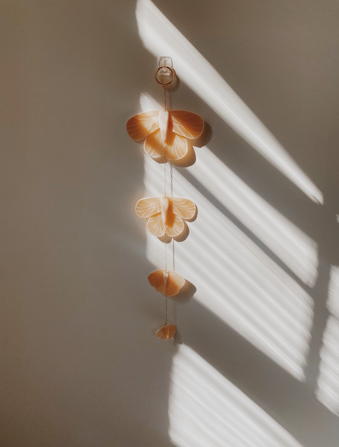 Moth Wall Hanging Polymer Clay Wall Hanging Boho Wall Art - Etsy