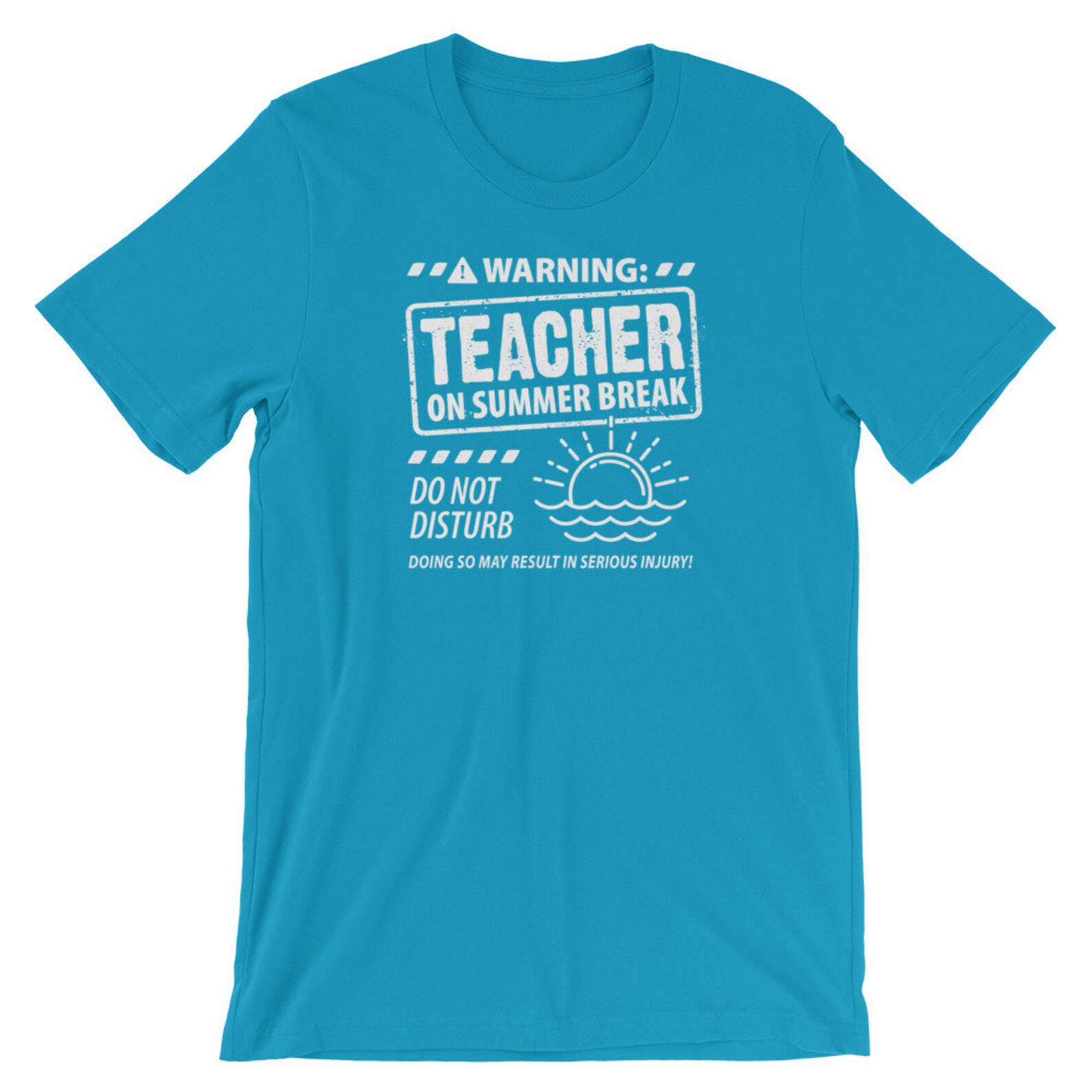 Warning Teacher on Summer Break Do Not Disturb Funny Teacher Shirt - Etsy