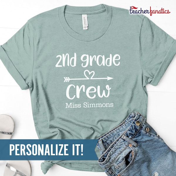 Second Grade Teacher Shirt - Etsy