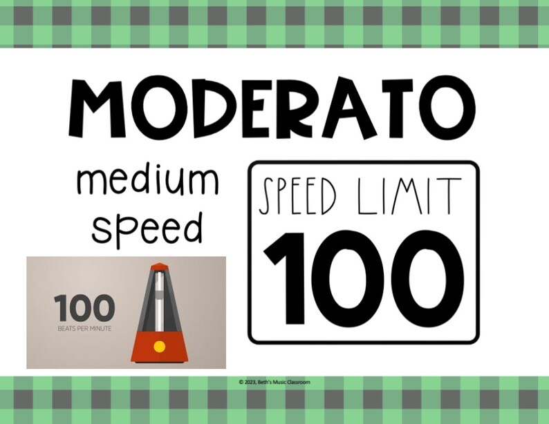 Tempo Music Posters and Game With Metronome Markings - in Google/pdf ...