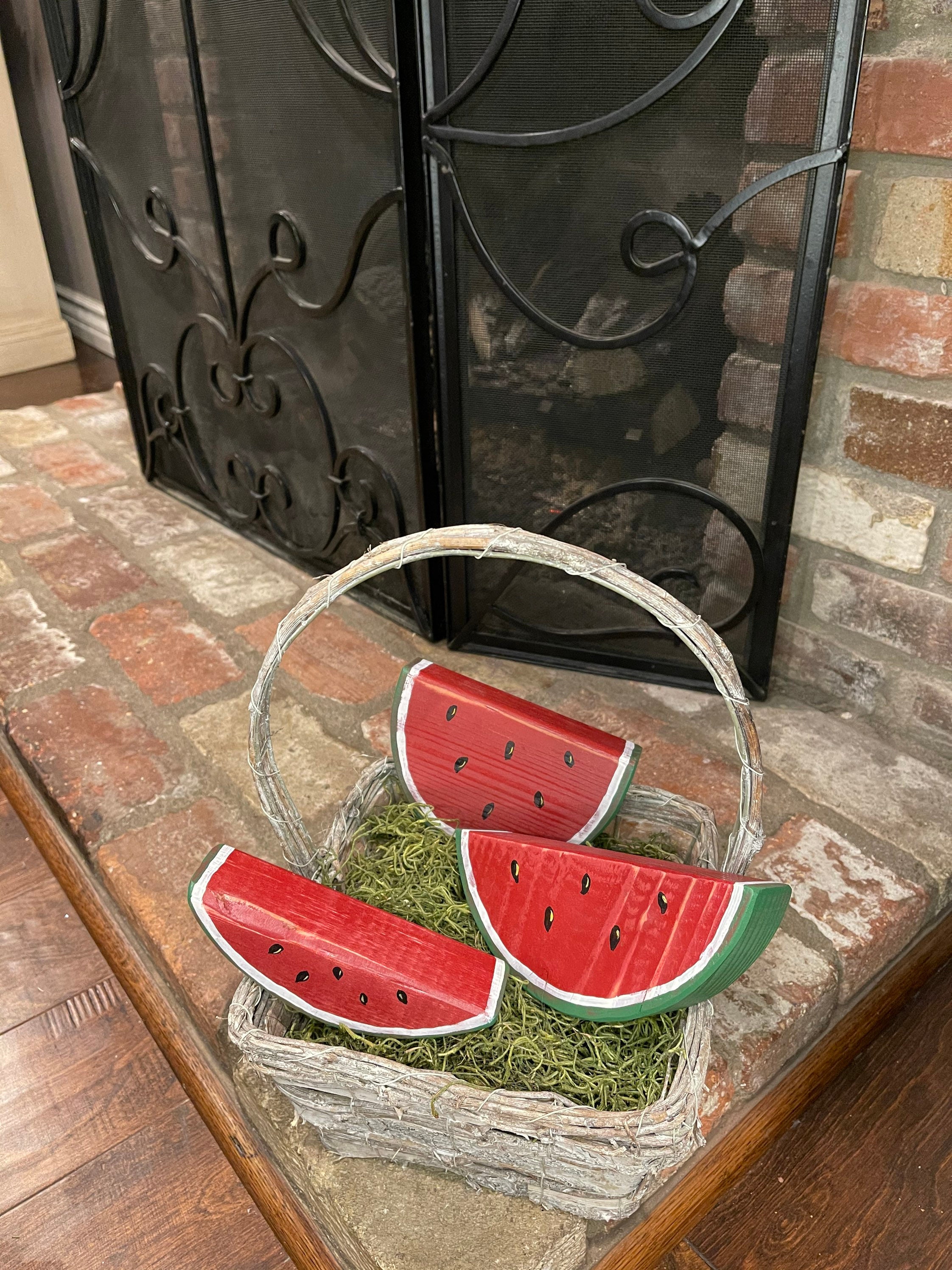 Rustic Small Watermelon Set (3) - Etsy