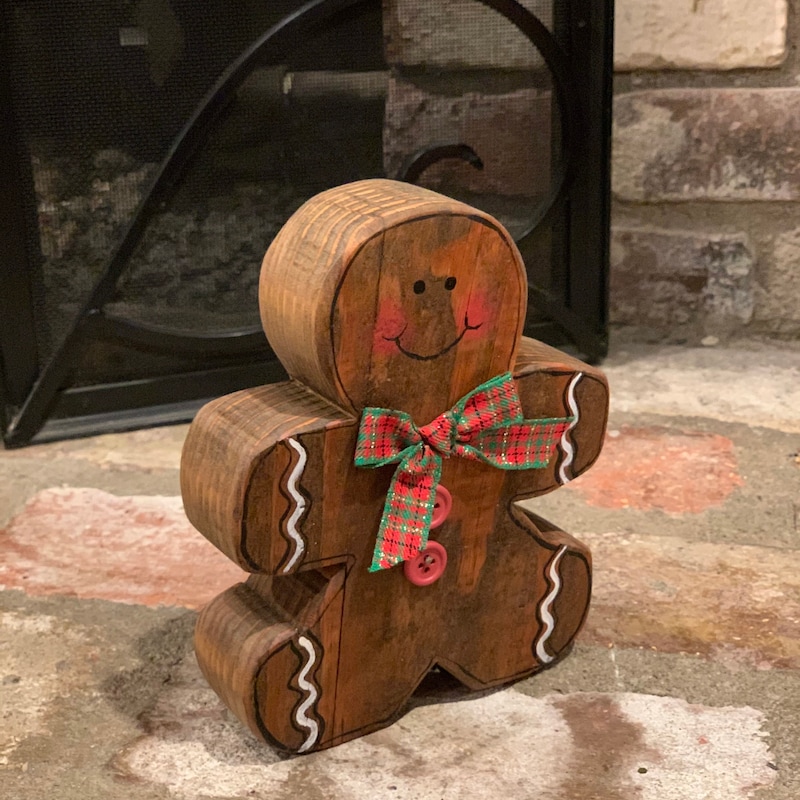 Wood Gingerbread Man - Etsy