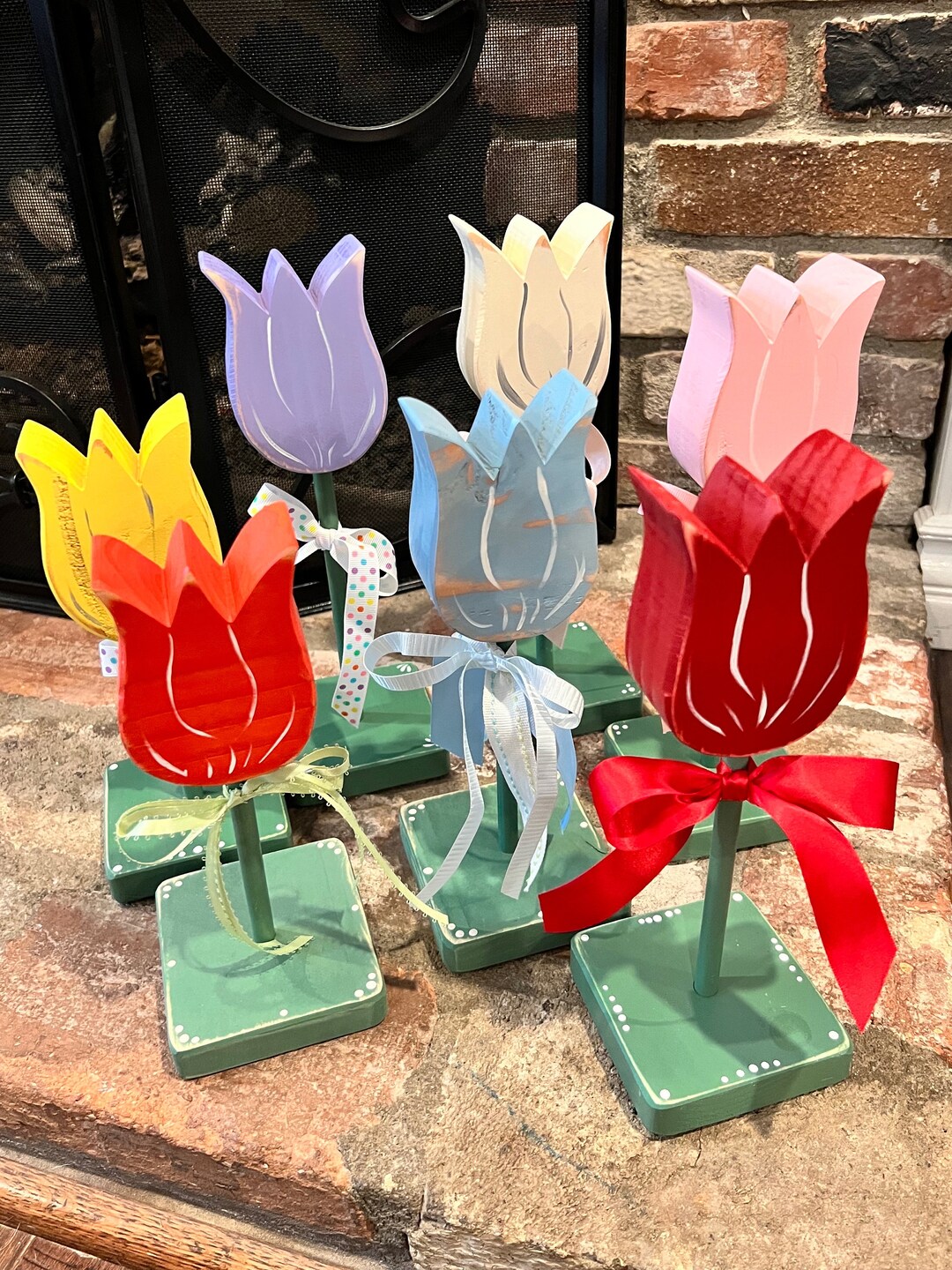 Rustic Wood Tulip (1) - Etsy