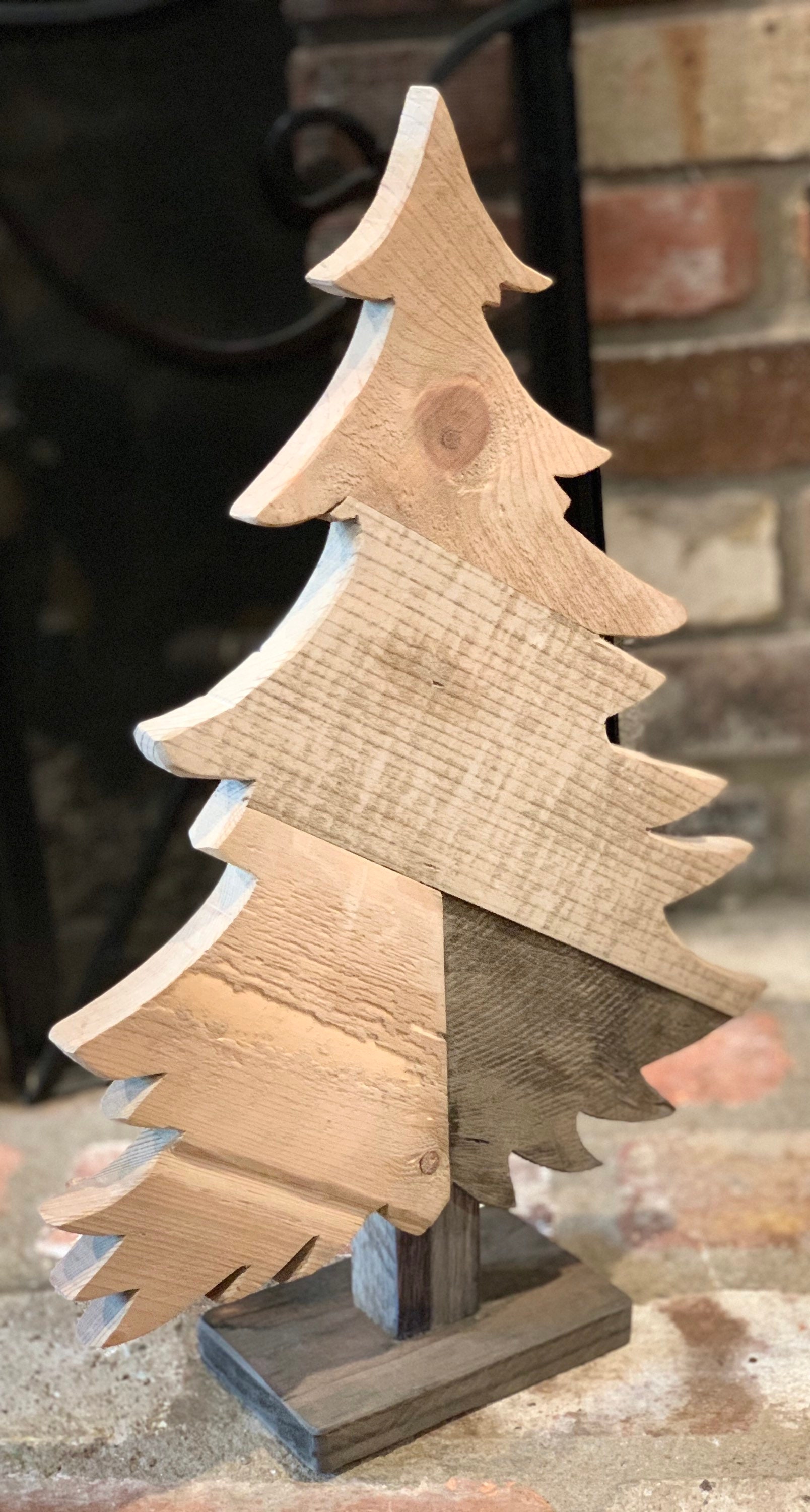 Rustic Classic Wood Xmas Tree - Etsy