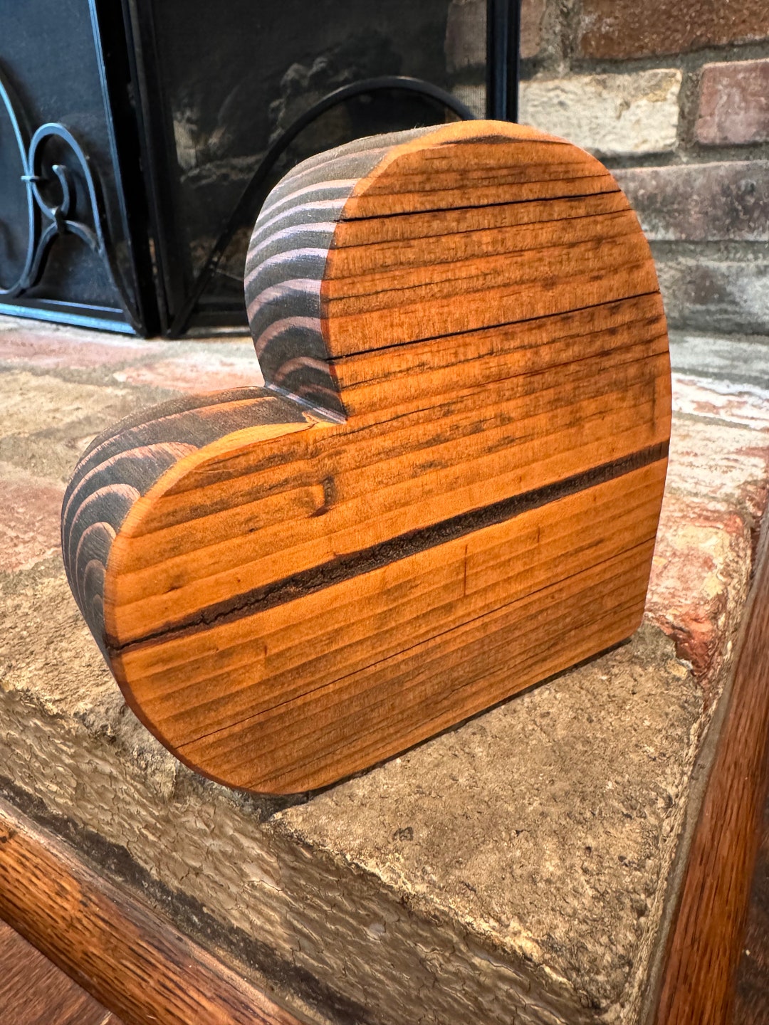 Rustic Wood Heart - Etsy