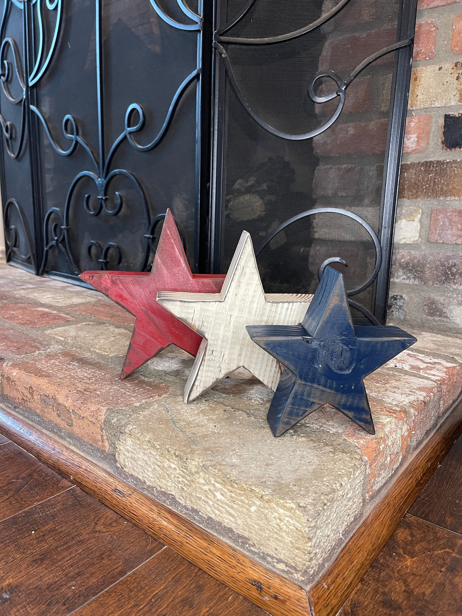 Rustic Wood Star Set | Etsy