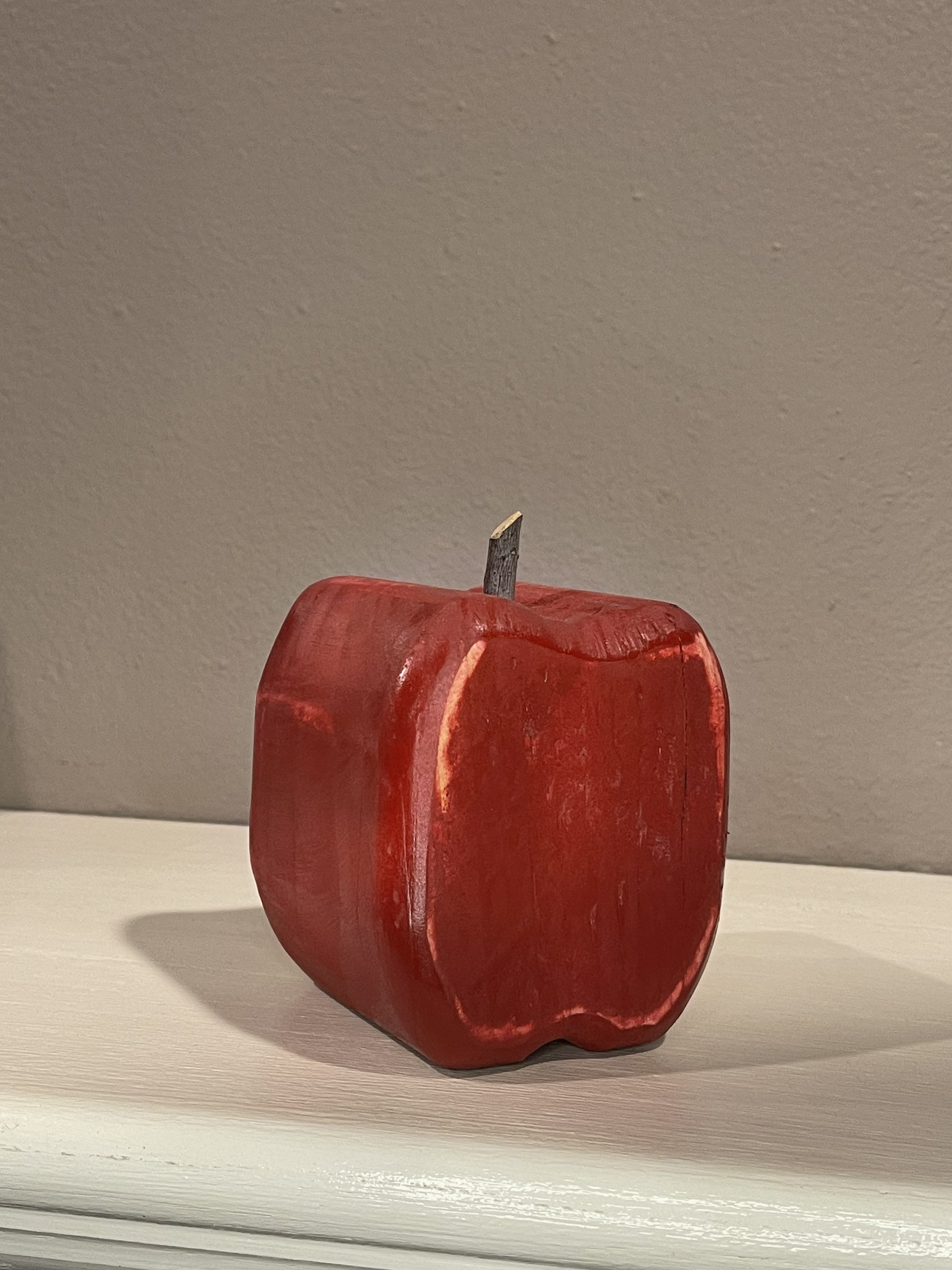 Rustic Wood Apple - Etsy