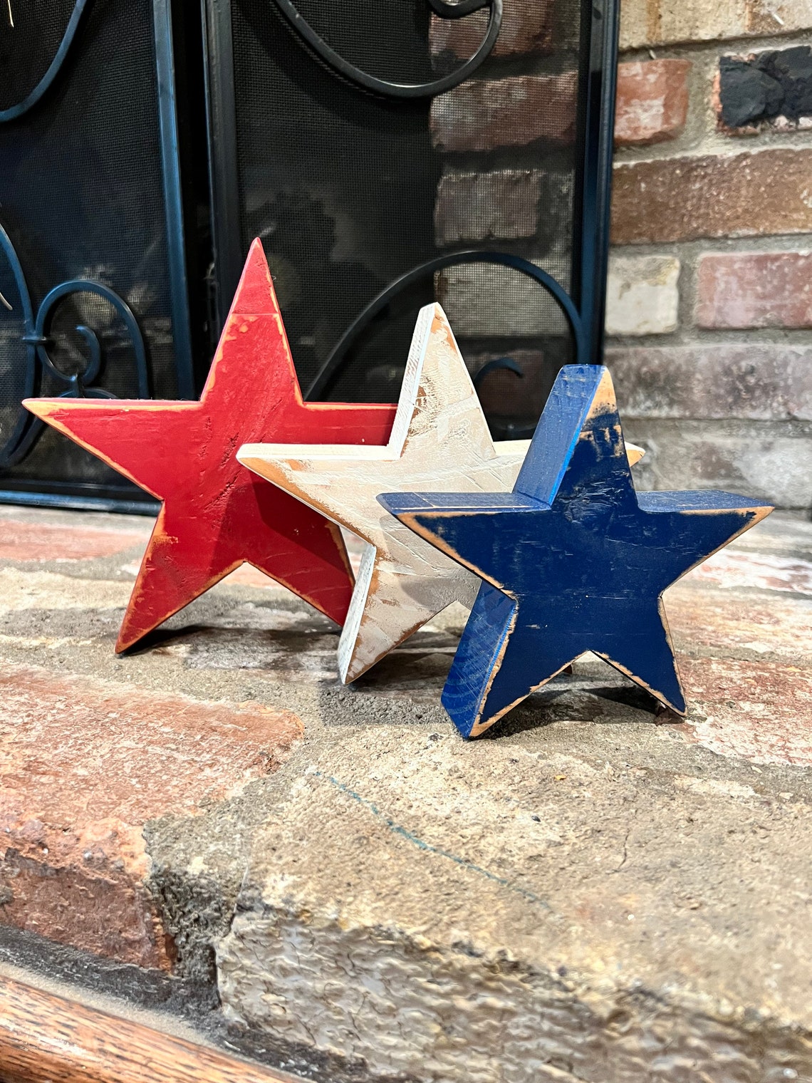 Rustic Wood Star Set - Etsy