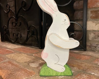 Rustic Wood Easter Bunny - Etsy