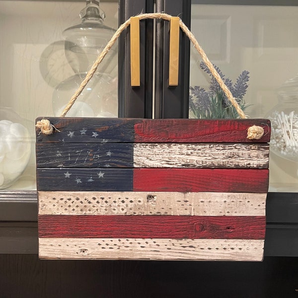 Rustic Flag - Etsy