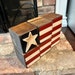 Rustic Wood American Flag Blocks - Etsy