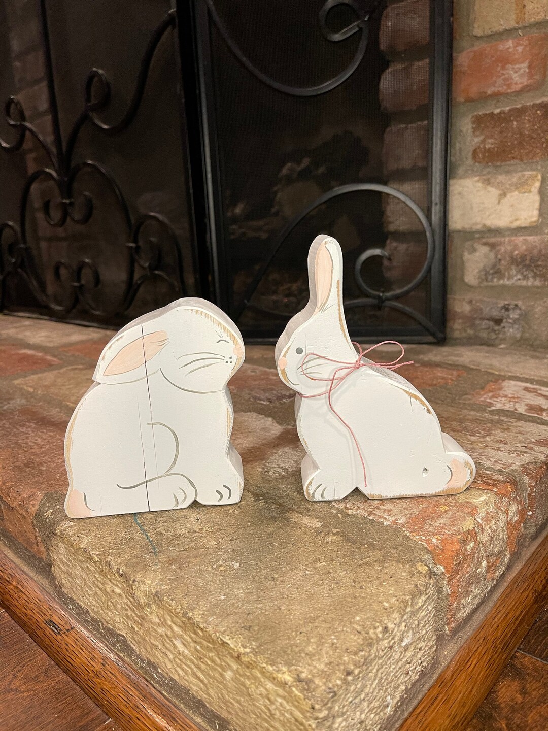 Pair of Rustic Wood Bunny’s - Etsy