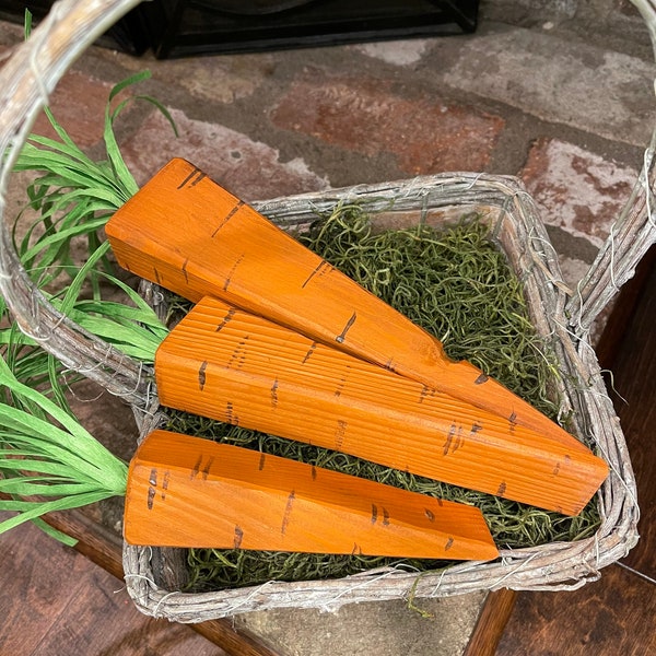 Wooden Carrots - Etsy