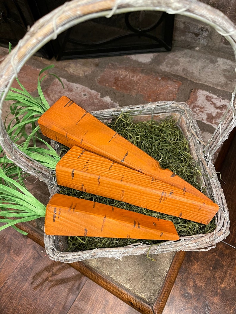 Rustic Wood Carrots | Etsy
