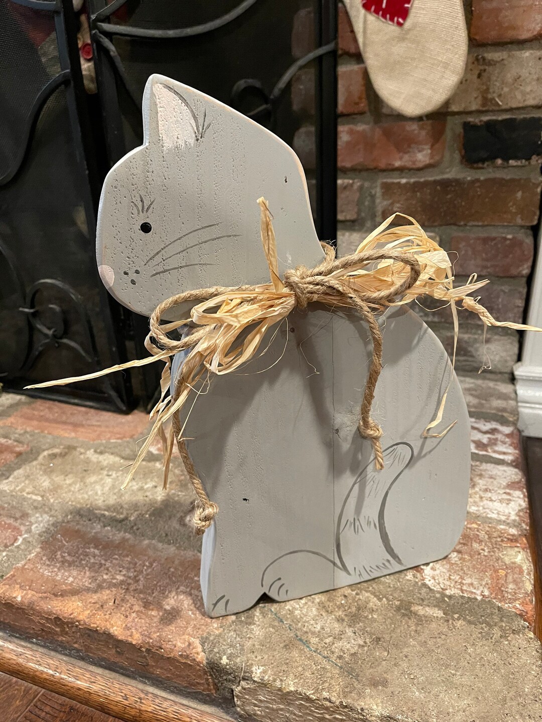 Rustic Wood Cat large - Etsy