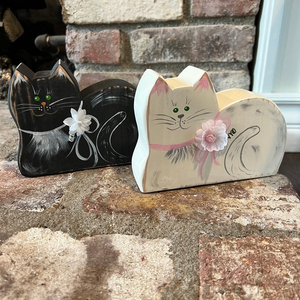 Rustic Black Cat - Etsy