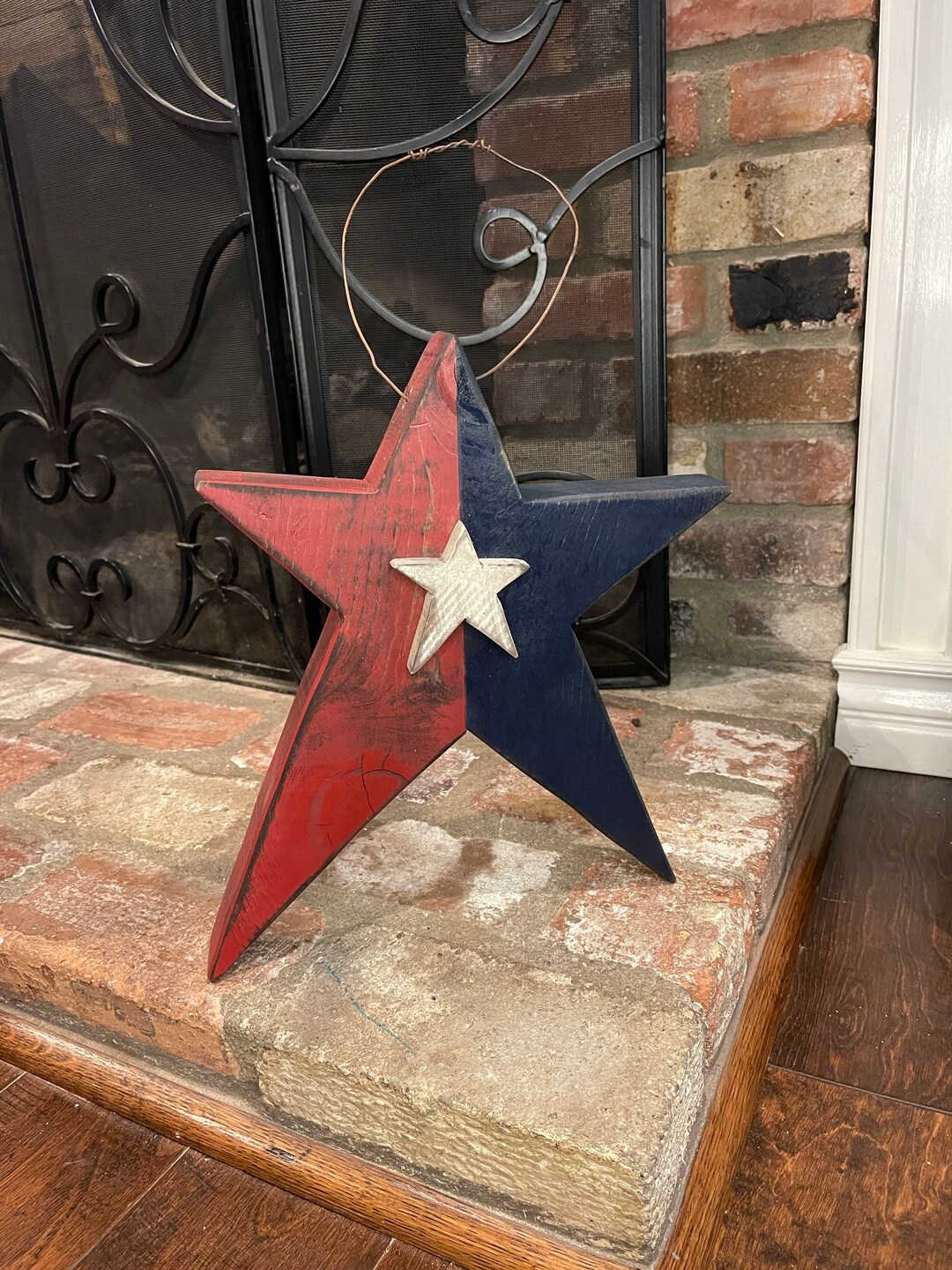 Rustic Hanging Primitive Patriotic Star - Etsy
