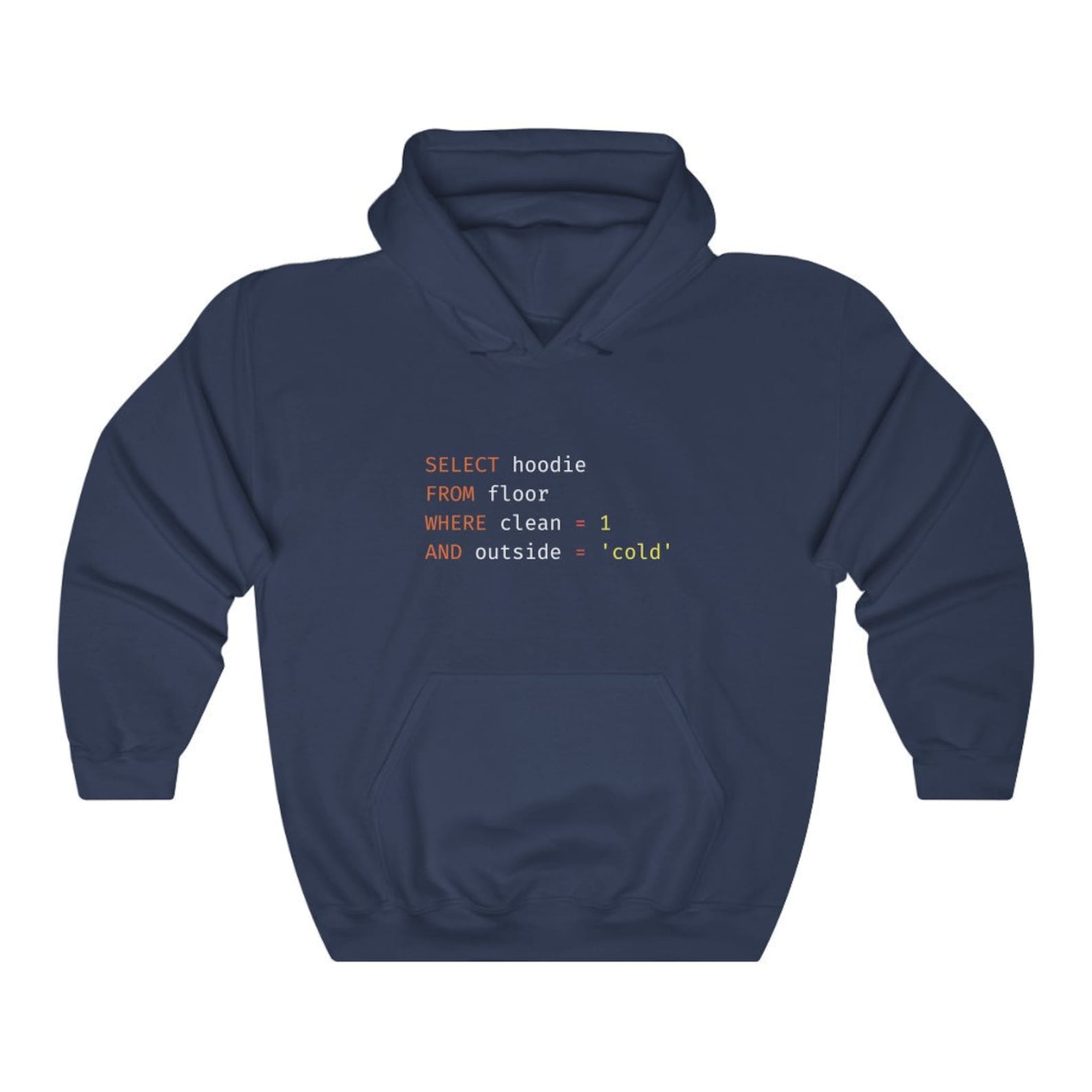 Select Hoodie SQL Hoodie. Coding Funny Hoodie, Programming Sweatshirt ...