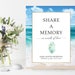 Funeral Share a Memory Sign, Printable Celebration of Life Favorite ...