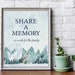 Share A Memory Sign Printable Funeral Celebration of Life Memorial ...
