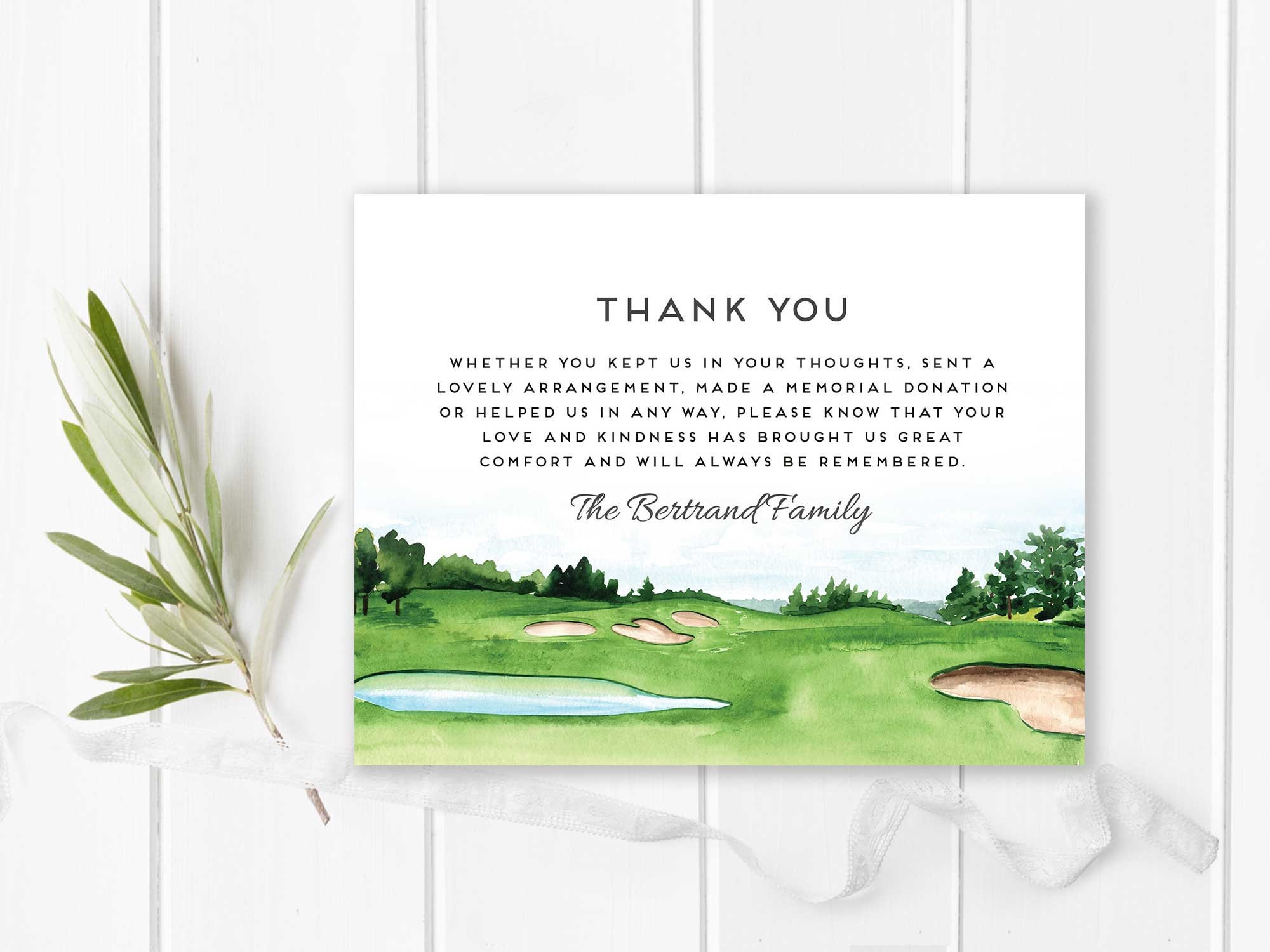 Greeting Cards Invitations Home Garden Funeral Thank You Notes Personalized Sympathy 