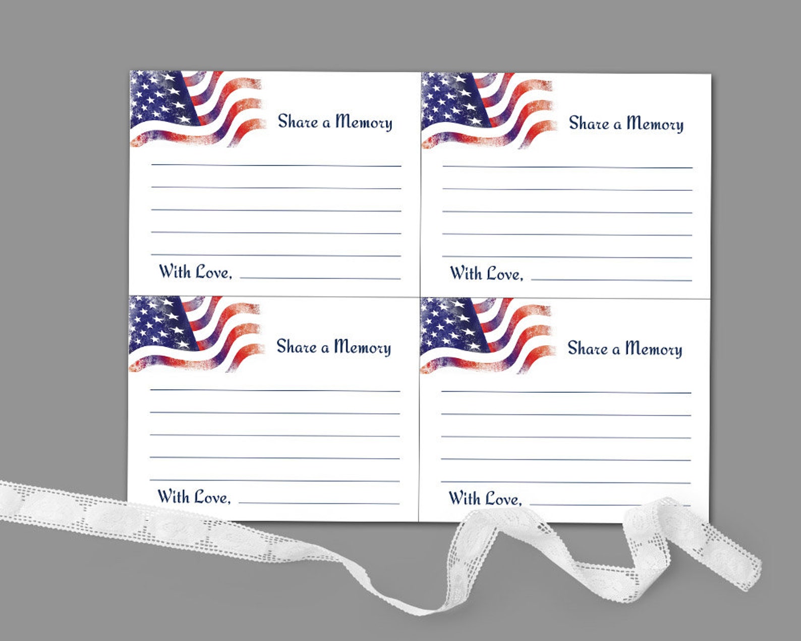 Share A Memory Printable Template Funeral Celebration of Life - Etsy