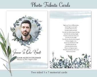 Funeral Handout Template - Etsy