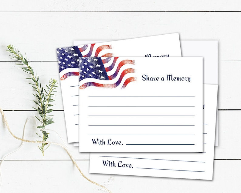 Share A Memory Printable Template Funeral Celebration of Life Favorite ...