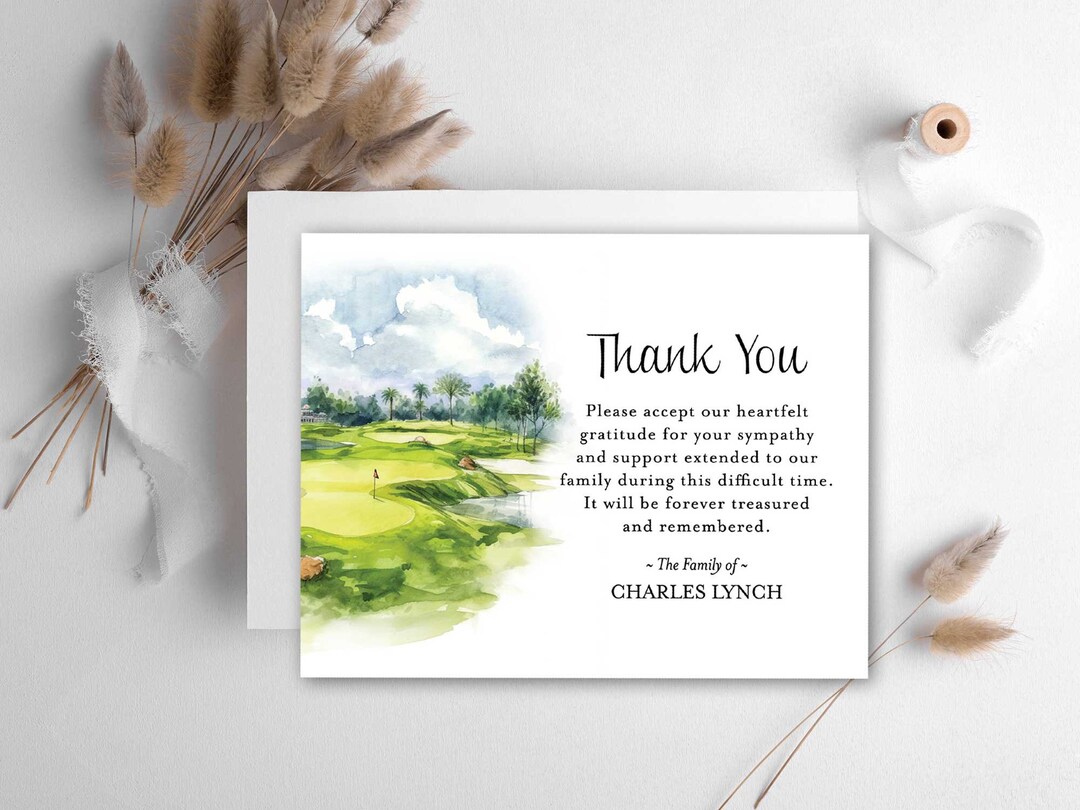 Sympathy Acknowledgement Cards, Funeral Thank You and Bereavement Notes ...