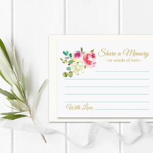Share a Memory Share a Memory Card Favorite Memory Funeral - Etsy