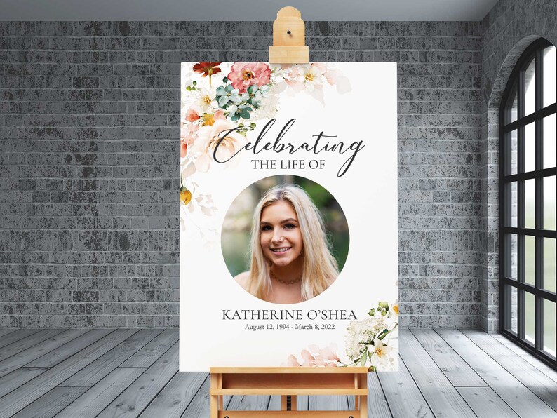 Celebration of Life Welcome Sign Funeral Welcome Sign - Etsy