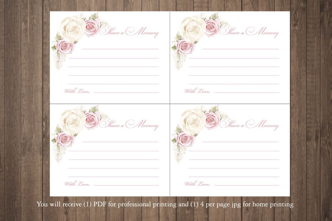 Share A Memory Card Printable Template Memory Card Share a - Etsy