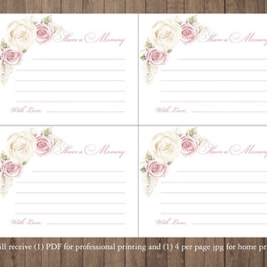 Share A Memory Card Printable Template Memory Card Share a Memory ...