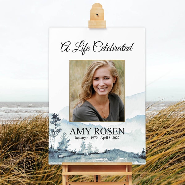 Memorial Service Welcome Board - Etsy