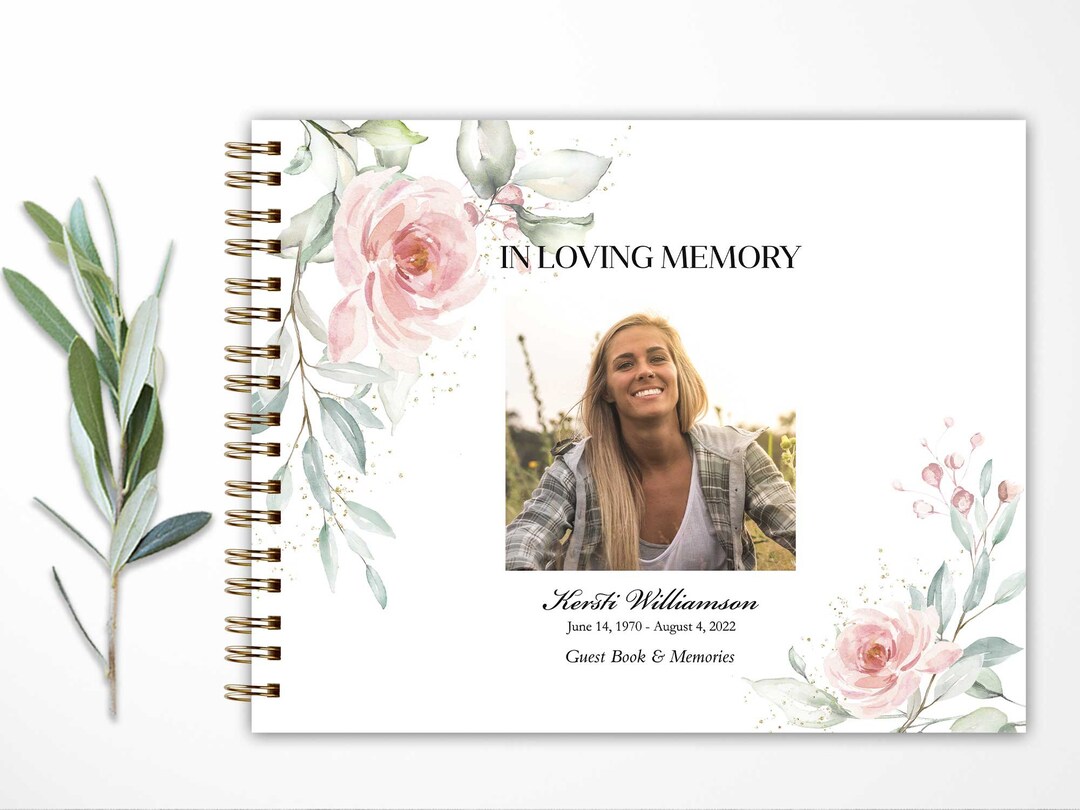 Memorial Service Guest Book, A Life Remembered, Funeral Guest Books ...