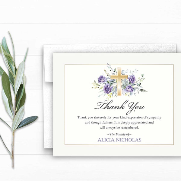 Catholic Thank You Printable Card - Etsy