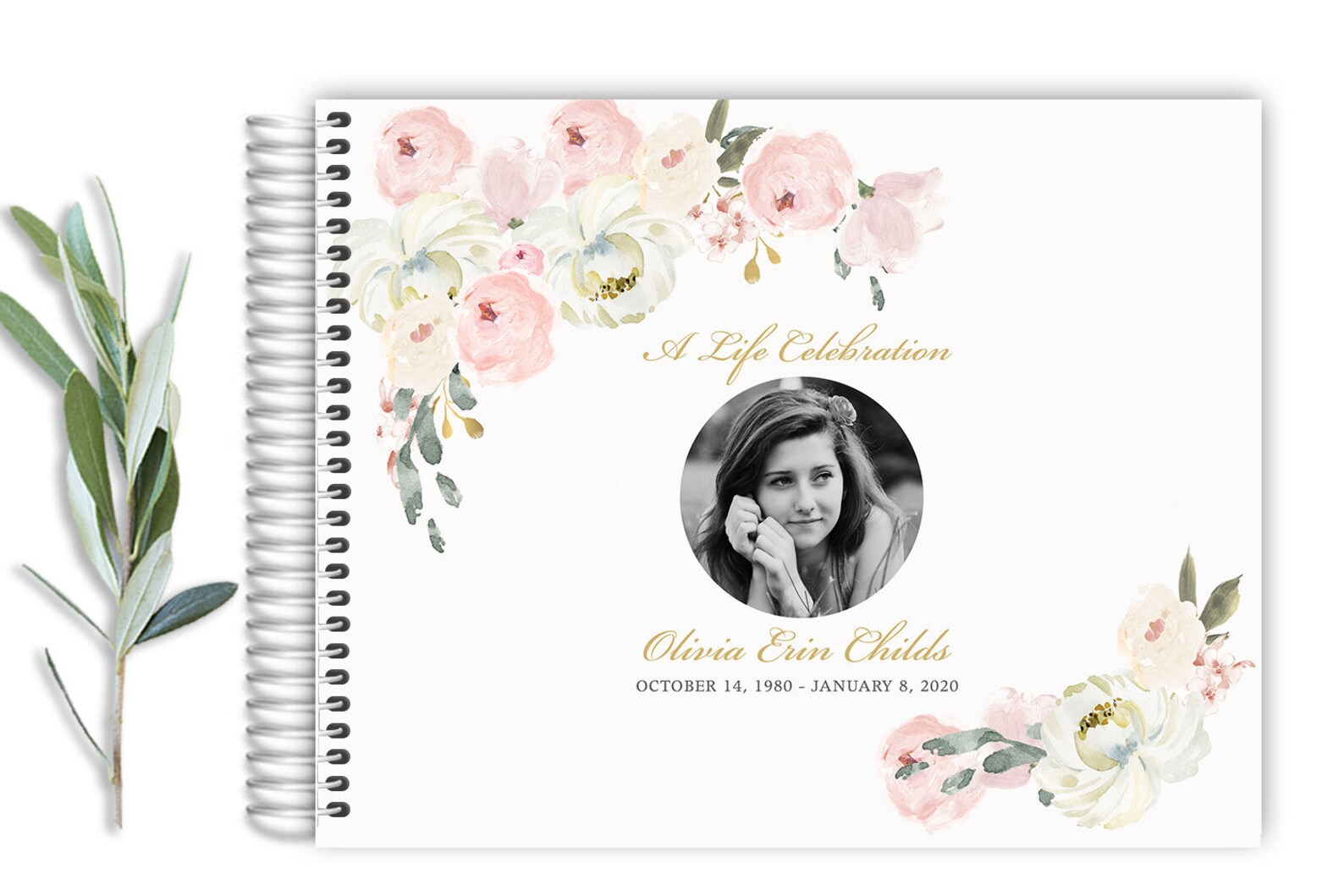 Memorial Service Guest Book A Life Remembered Funeral Guest - Etsy