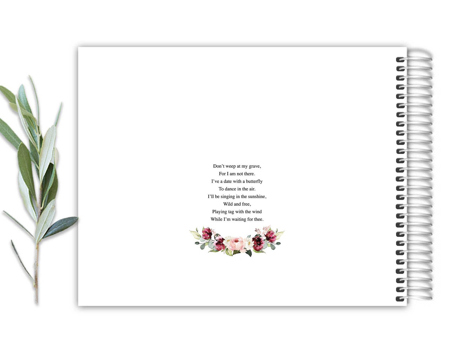 Funeral Guest Book A Life Remembered Memorial Service Guest | Etsy