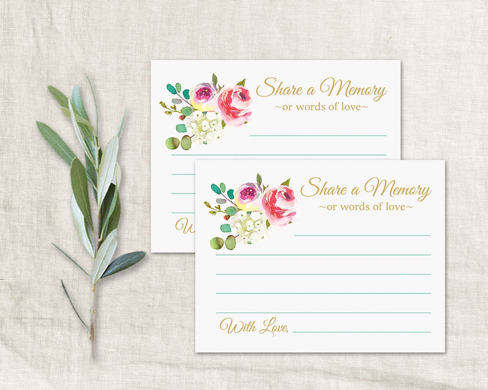 Share a memory share a memory card favorite memory funeral | Etsy